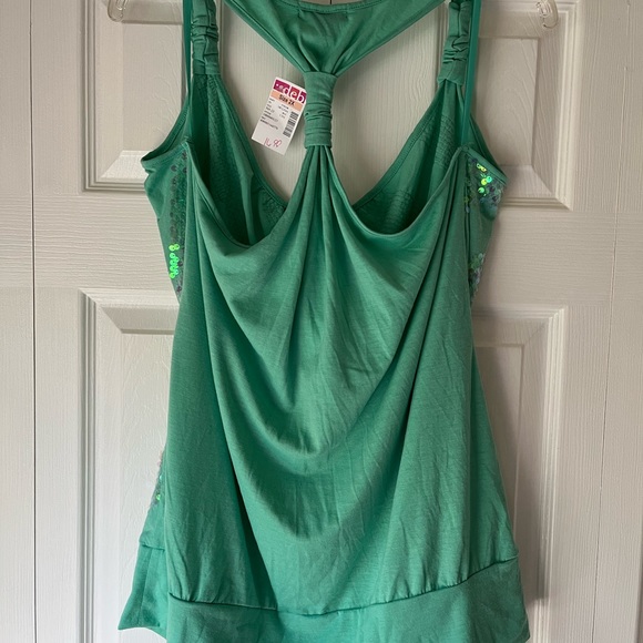 Deb | Tops | Deb Mint Green Sequin Halter Top Size 2x Brand New With ...